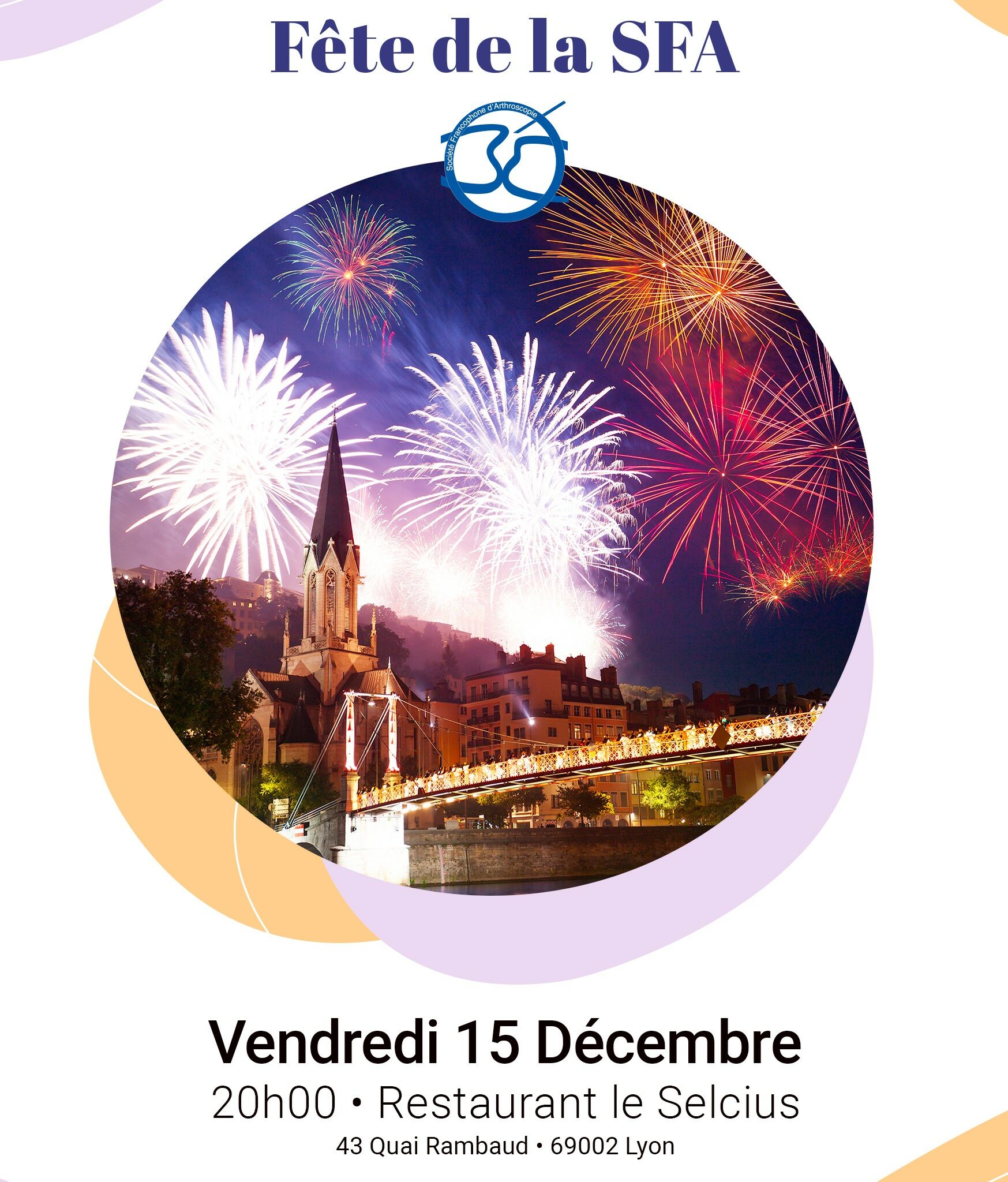 SFA 2024 – Congrès Annuel de la Société Francophone d'Arthroscopie – 12-13-14 décembre 2024