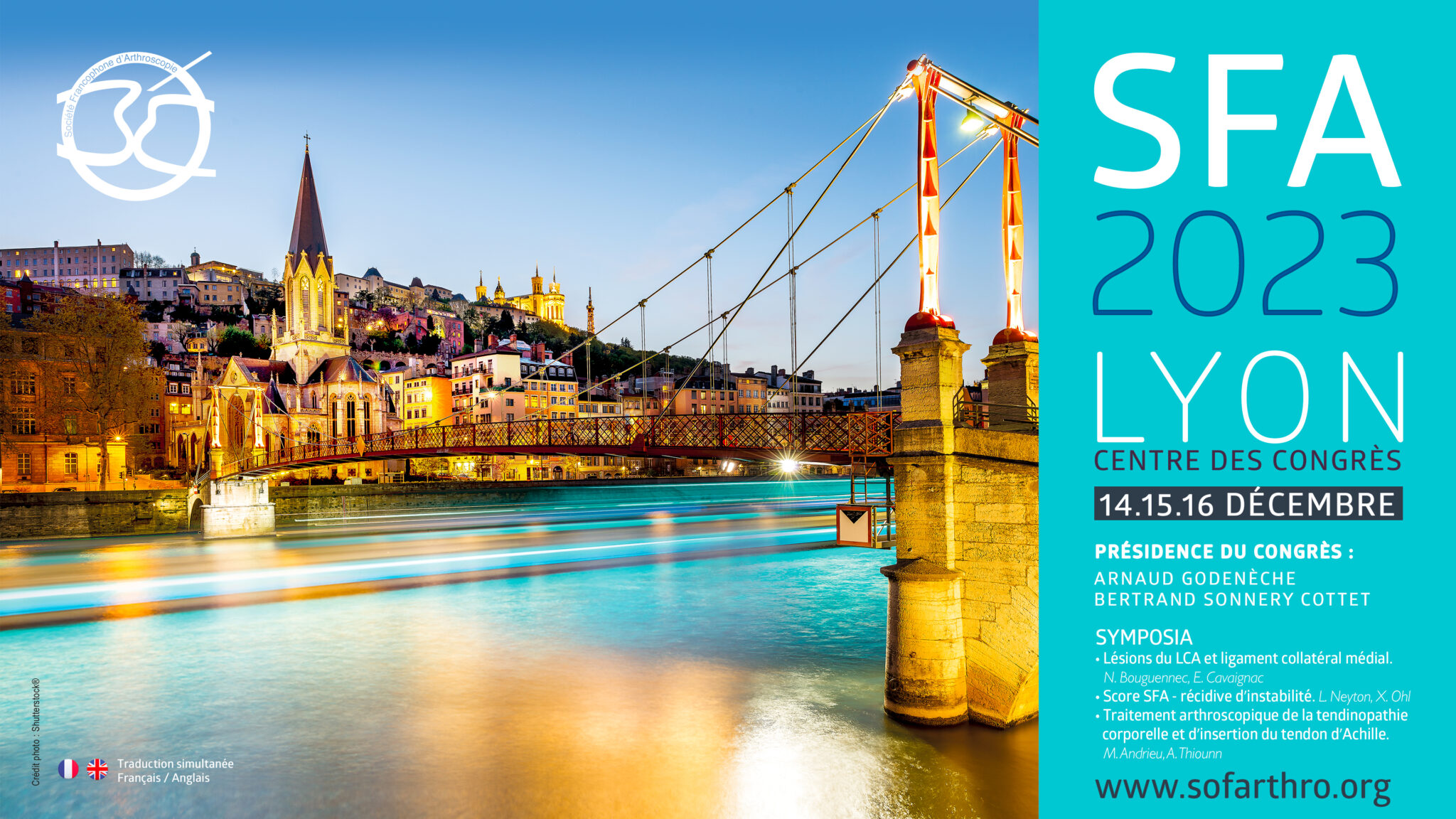 SFA Congress History – SFA 2025 – Congrès Annuel de la Société Francophone d'Arthroscopie